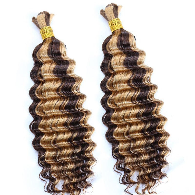 Bulk Human Hair For Braiding #D4/27 Deep Wave – Eayonhair