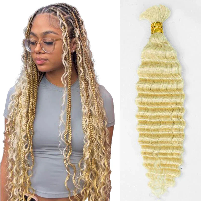 Bulk Human Hair For Braiding #613 Deep Wave – Eayonhair