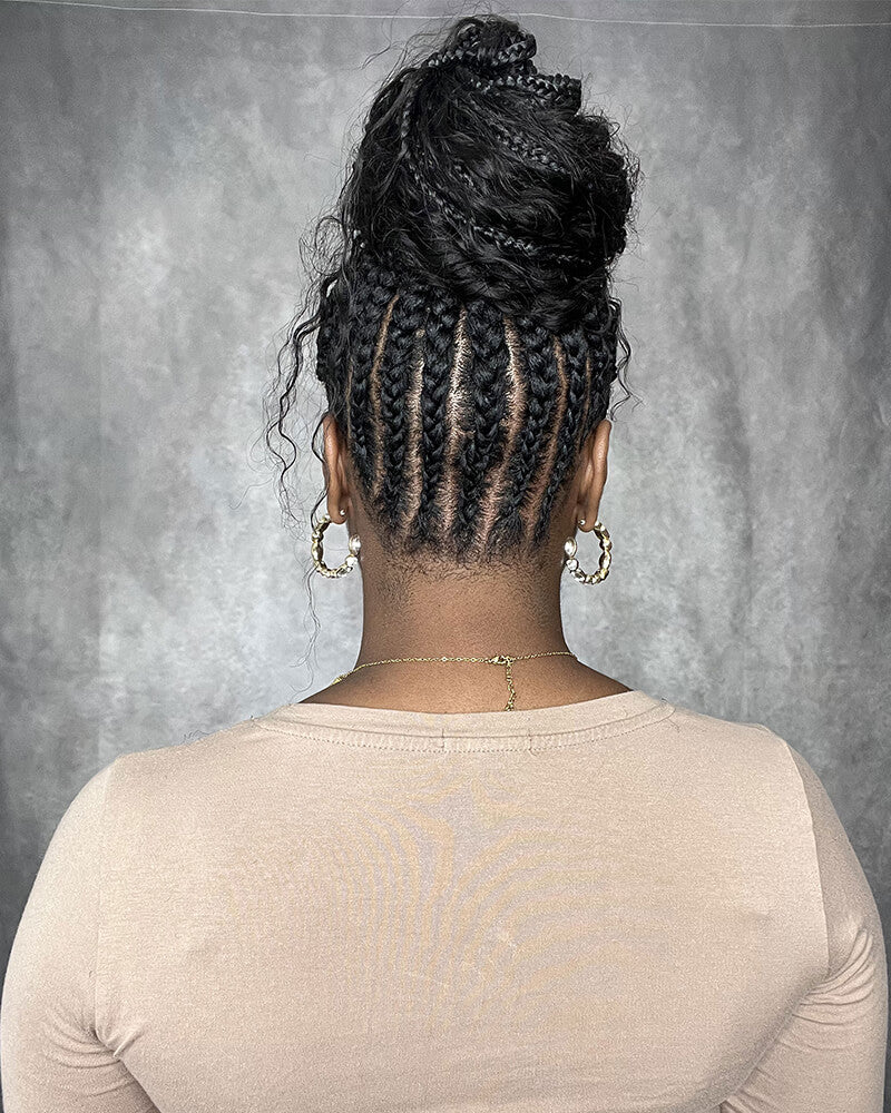 Wrap & Go Goddess Boho Braids Ponytail With Human Hair Curls – Eayonhair