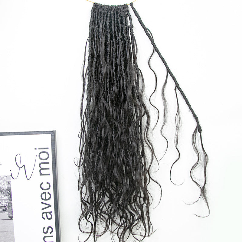Wholesale-Crochet Boho Locs Hair With Body Wave Human Hair French Curl ...