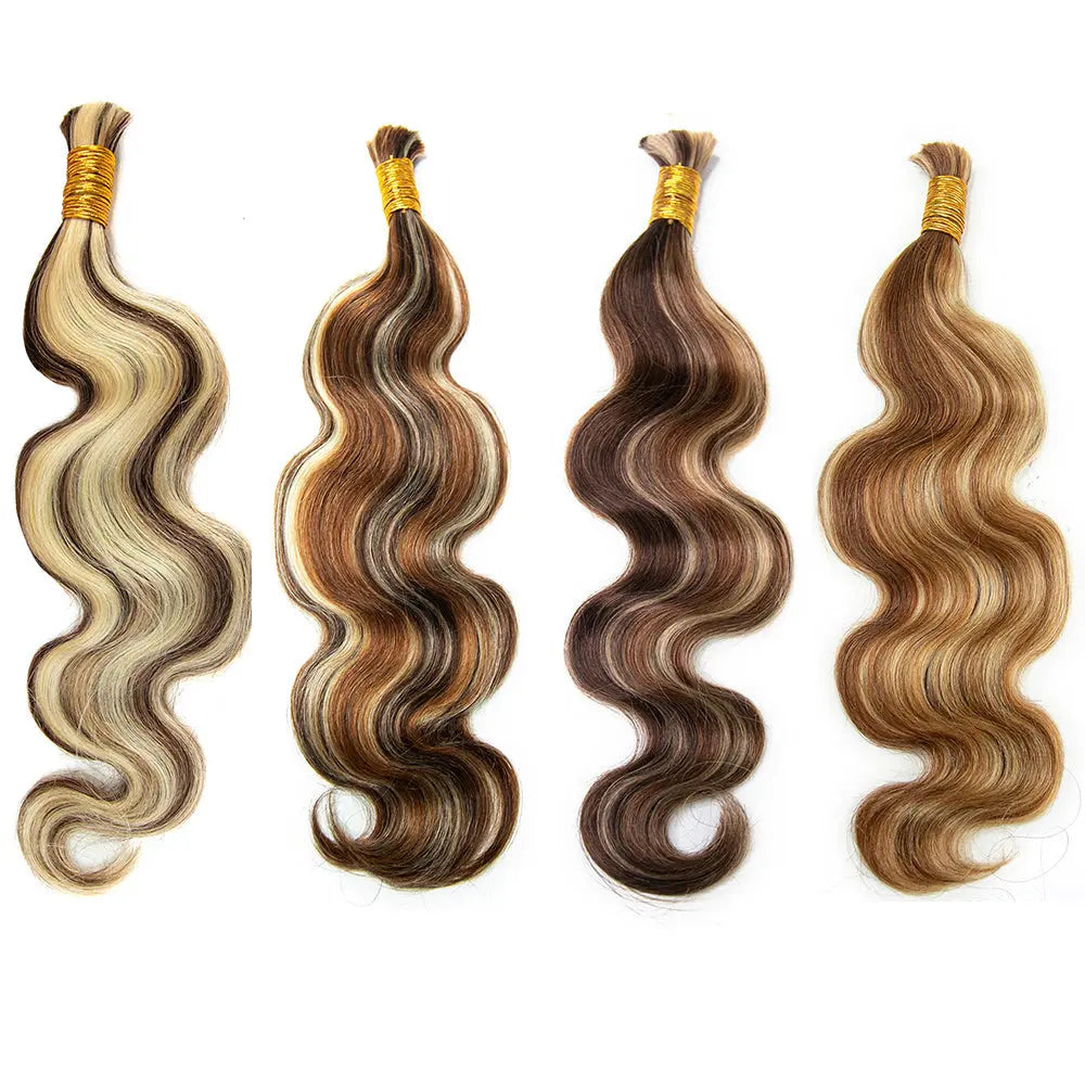 Wholesale-Colored Body Wave Bulk Human Braiding Hair – Eayonhair