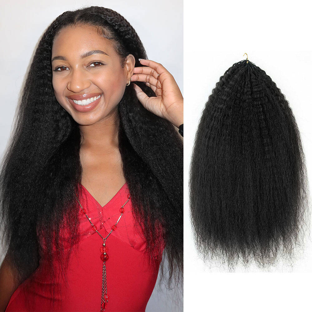 EAYON Lightweight Kinky Straight Crochet Human Hair Extension – Eayonhair