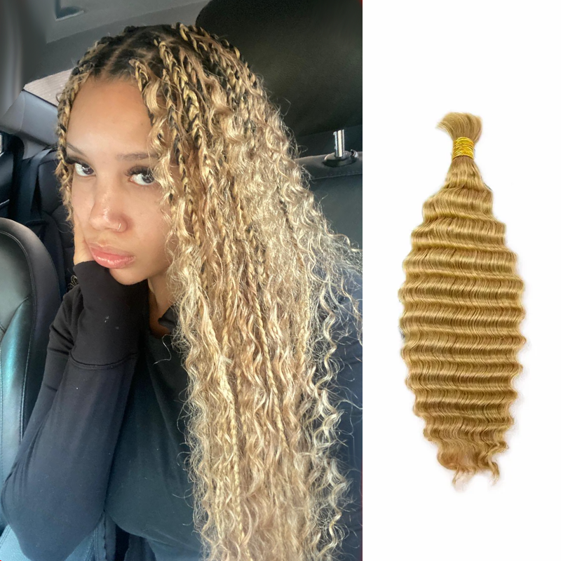 Elevate your hairstyle with double-drawn bulk human braiding hair ...