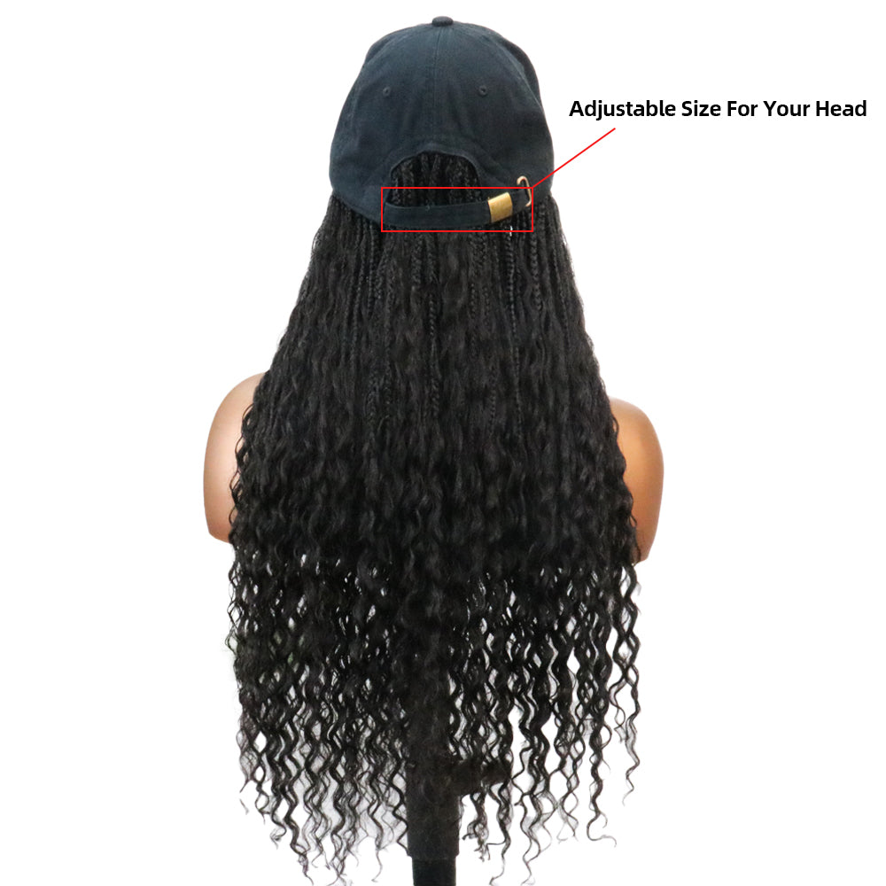 Grab & Go Boho Style Braids Cap Hat Wig – Eayonhair