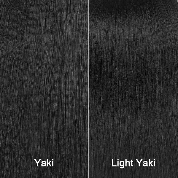 Light Yaki Straight Human Hair Extensions Sew in Bundles – Eayonhair