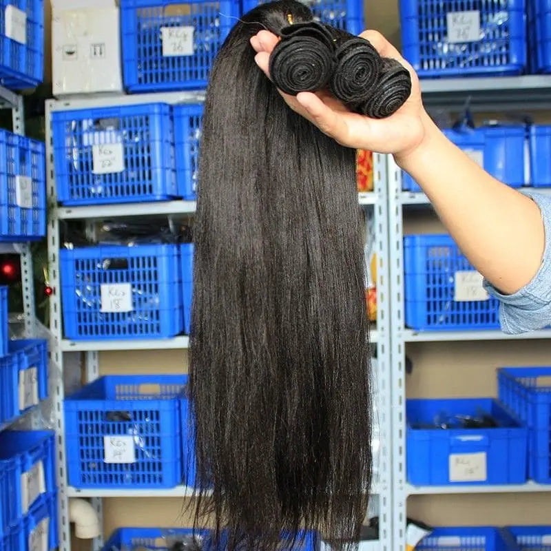 Bundles Yaki Straight Human Hair Weaving – Eayonhair