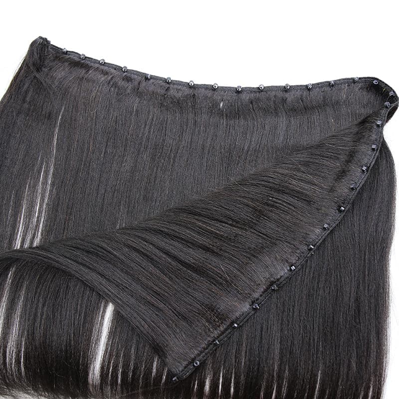Microlink Beads Weft Yaki Straight Human Hair Extensions – Eayonhair