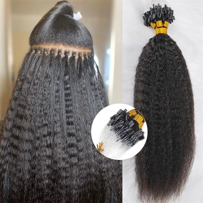 Micro Loop Kinky Straight Human Hair – Eayonhair